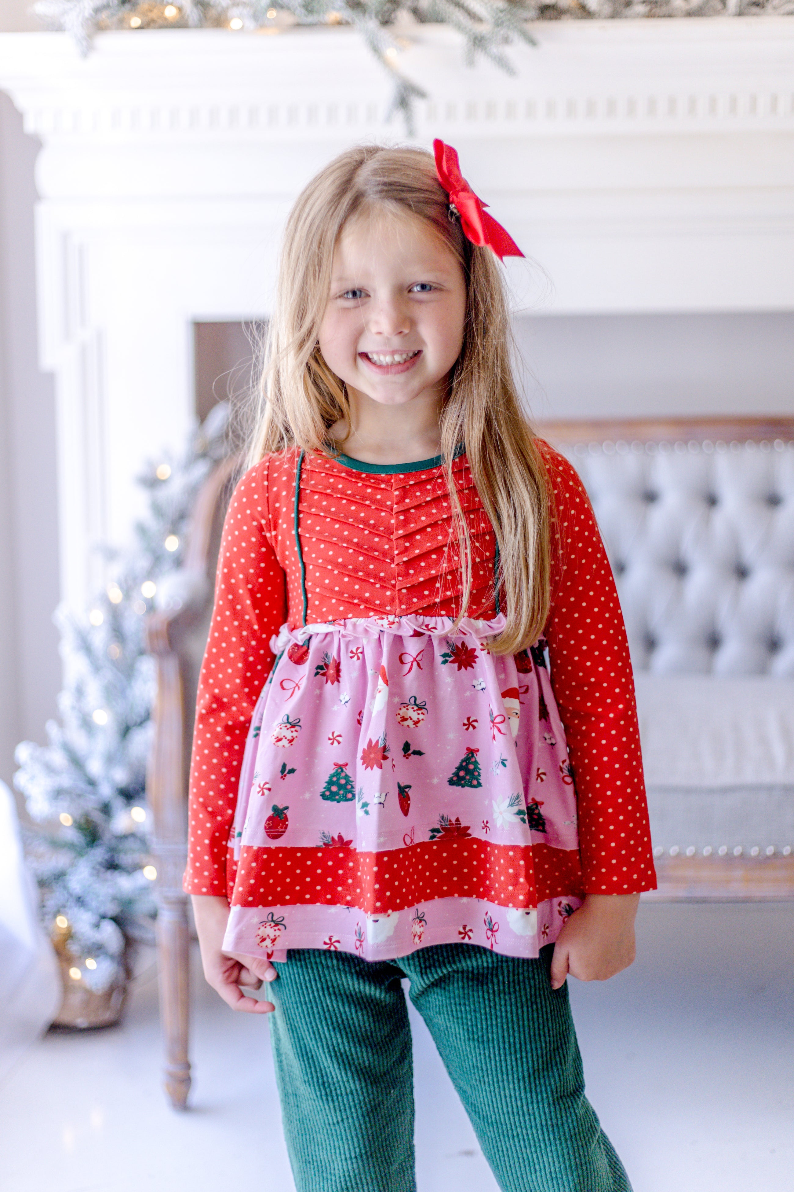 Rosy Cheeks & Jingles Tunic – Matilda Jane Clothing